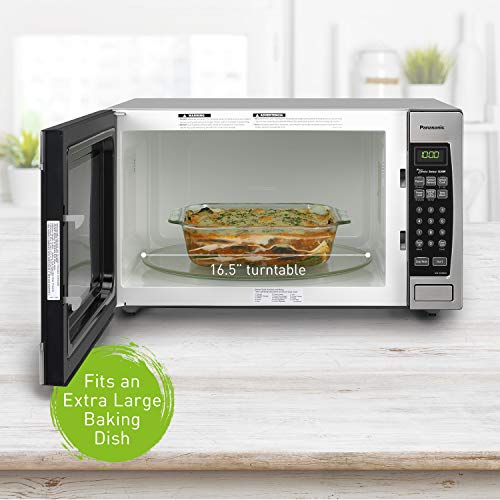 Panasonic Microwave Oven NN-SN966S Stainless Steel Countertop/Built-In with Inverter Technology and Genius Sensor, 2.2 Cubic Foot, 1250W