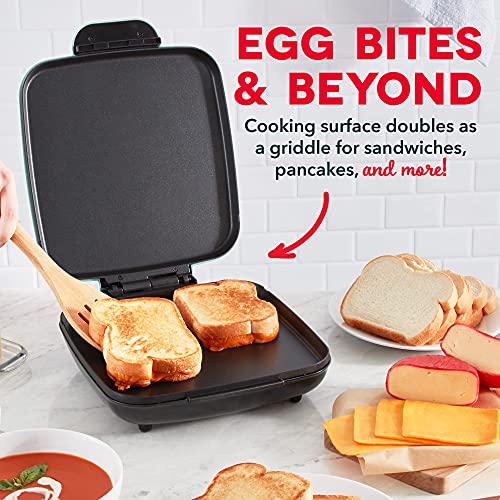 DASH Sous Vide Style Family Size Egg Bite Maker for Breakfast Bites, Sandwiches, Healthy Snacks or Desserts, Keto & Paleo Friendly (9 Servings), Aqua