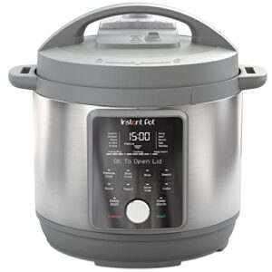 instant pot duo plus, 6-quart whisper quiet 9-in-1 electric pressure cooker, slow cooker, rice cooker, steamer, sauté, yogurt maker, warmer & sterilizer, free app with 1900+ recipes, stainless steel