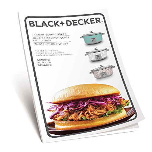 BLACK+DECKER SC2007D Slow Cooker, 7 quart, Teal Wave