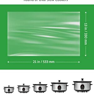 Syntus Slow Cooker Liners, Cooking Bags Large Size Crock Pot Liners Disposable Pot Liners Plastic Bags, Fit 3QT to 8QT for Slow Cooker Crockpot Cooking Trays, 13"x 21" 1 Pack (15 Liners)