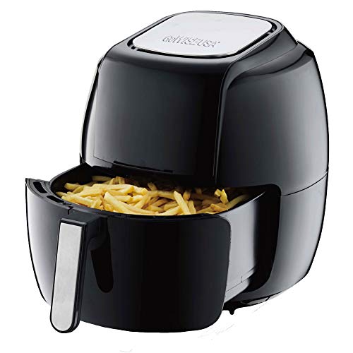 GoWISE USA 8-in-1 Digital Air Fryer with Recipe Book, 7.0-Qt, Black