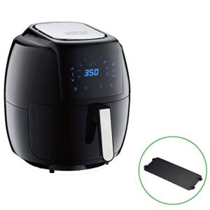 GoWISE USA 8-in-1 Digital Air Fryer with Recipe Book, 7.0-Qt, Black