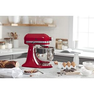 KitchenAid KSM150PSER Artisan Tilt-Head Stand Mixer with Pouring Shield, 5-Quart, Empire Red