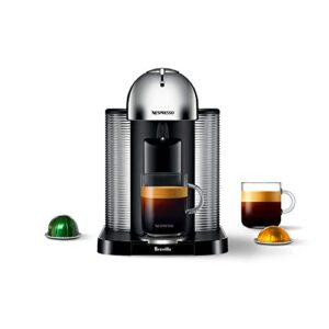 nespresso vertuo coffee and espresso machine by breville,5 cups, chrome