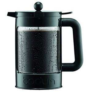 bodum k11683-01wm bean cold brew coffee maker, 51 oz, jet black