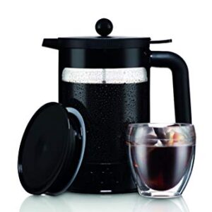 bodum K11683-01WM Bean Cold Brew Coffee Maker, 51 Oz, Jet Black