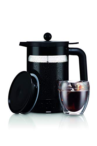 bodum K11683-01WM Bean Cold Brew Coffee Maker, 51 Oz, Jet Black