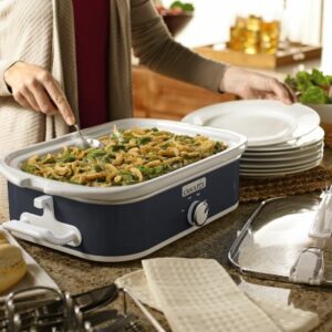 Crock-Pot 3.5 Quart Casserole Manual Slow Cooker, Charcoal