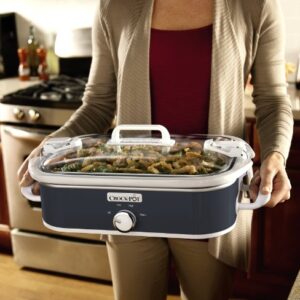 Crock-Pot 3.5 Quart Casserole Manual Slow Cooker, Charcoal