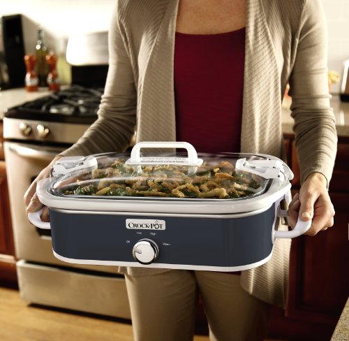 Crock-Pot 3.5 Quart Casserole Manual Slow Cooker, Charcoal