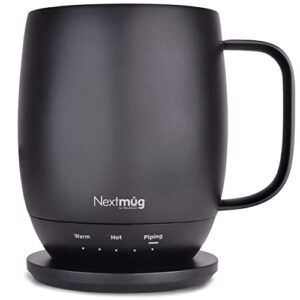 nextmug – temperature-controlled, self-heating coffee mug (black – 14 oz.)