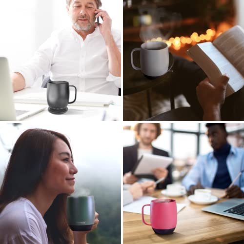 Nextmug - Temperature-Controlled, Self-Heating Coffee Mug (Black - 14 oz.)