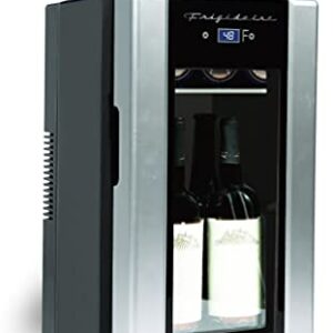 Frigidaire EFMIS567_AMZ 18 Can OR 4 Wine Bottle Retro Beverage Fridge, Temperature Control, Thermoelectric, FreonFree, Stainless