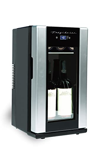 Frigidaire EFMIS567_AMZ 18 Can OR 4 Wine Bottle Retro Beverage Fridge, Temperature Control, Thermoelectric, FreonFree, Stainless