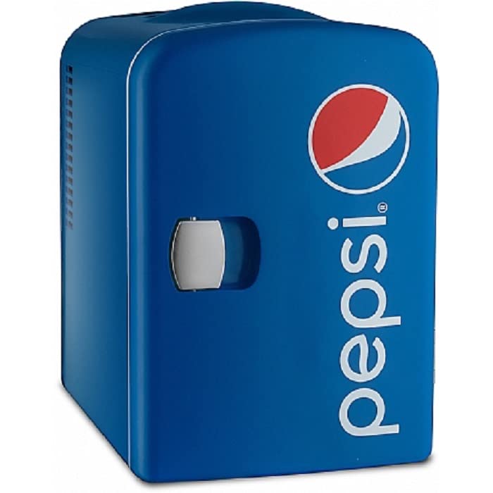 CURTIS Pepsi 6-can Mini Fridge, BLUE, 4 liters