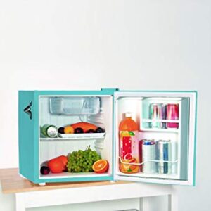 Frigidaire EFR176-BLUE 1.6 cu ft Blue Retro Fridge with Side Bottle Opener. for The Office, Dorm Room or Cabin