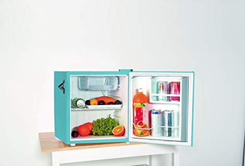 Frigidaire EFR176-BLUE 1.6 cu ft Blue Retro Fridge with Side Bottle Opener. for The Office, Dorm Room or Cabin