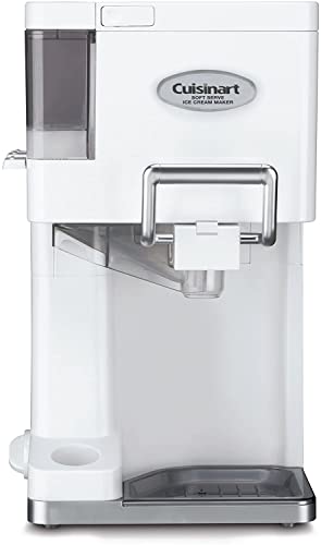 Cuisinart ICE-45P1 Mix-it-in 1.5-Quart Soft Serve Ice Cream Maker, Make Professional Quality Ice Cream, Yogurt, Sorbet and Sherbet from Home, White