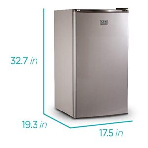 BLACK+DECKER BCRK32V Compact Refrigerator Energy Star Single Door Mini Fridge with Freezer, 3.2 Cubic Ft., VCM