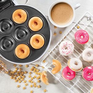 CucinaPro Mini Donut Maker - Electric Non-Stick Surface Makes 7 Small Doughnuts, Decorate or Ice Your Own for Kid Friendly Dessert or Snack - The Unique Gift or Baking Activity for Kids & Adults