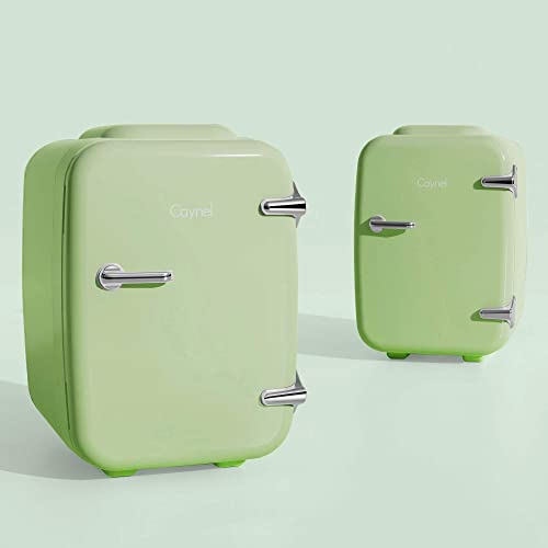 CAYNEL Mini Fridge Portable Thermoelectric 4 Liter Cooler and Warmer for Skincare, Eco Friendly Beauty Fridge For Foods,Medications, Cosmetics, Breast Milk, Medications Home and Travel