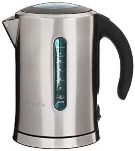 breville bke700bss soft top pure countertop electric kettle, brushed stainless steel