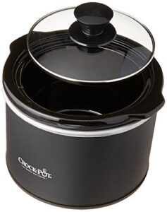 crock-pot scr151 1-1/2-quart round manual slow cooker, black