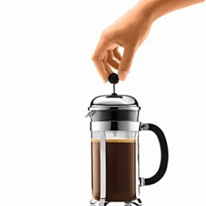 Bodum Chambord French Press Coffee Maker, 51 Ounce, 1.5 Liter, Chrome