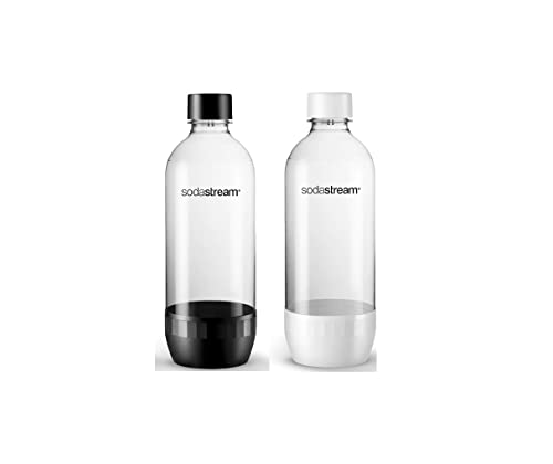 soda-stream (Soda stream 1-Liter Carbonating Bottles- Black&white (Twin Pack)…)