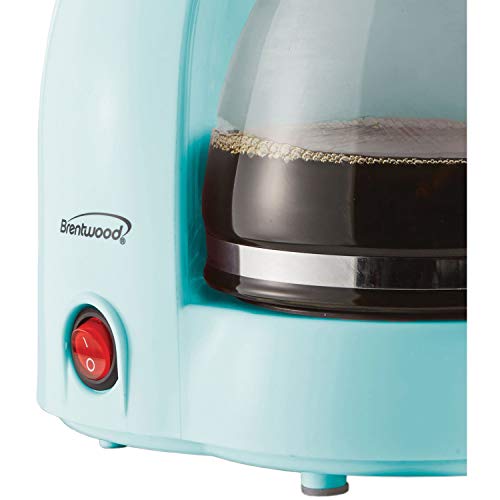 Brentwood TS-213BL 4 Cup Coffee Maker, Blue