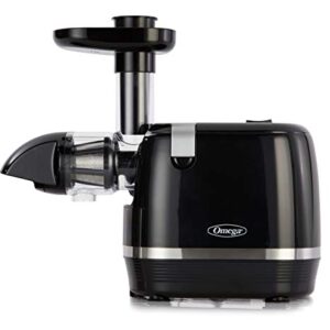 Omega H3000D Cold Press 365 Juicer Slow Masticating Extractor Creates Delicious Fruit Vegetable and Leafy Green High Juice Yield and Preserves Nutritional Value, 150-Watt, Black