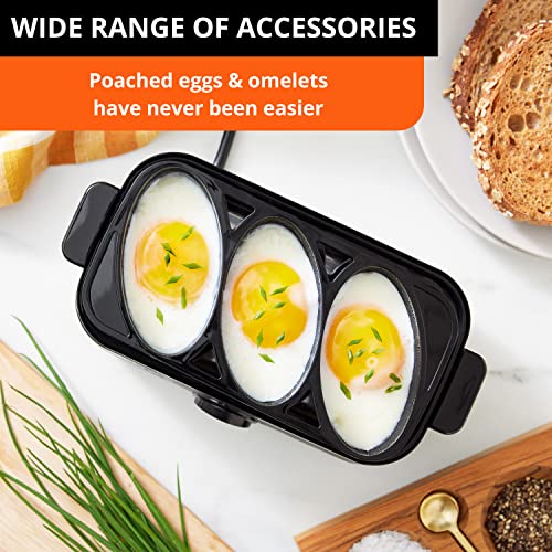 KRUPS Simply Electric Egg Cooker: Rapidly Cook Hard Boiled, Poached, Scrambled Eggs or Omelets. 6 Egg Capacity, Black