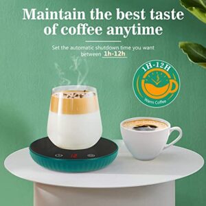 Candle Warmer/Coffee Warmer, 8H Auto Shut Off 1-12H Timer Candle Wax Warmer, 2 Temp Setting 122/140℉ Candle Warmer Plate, Mug Warmer for Coffee, Tea