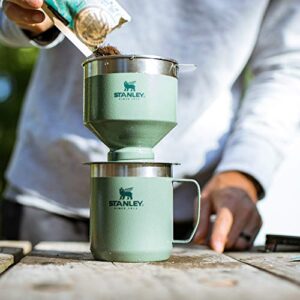 Stanley 10-09566-001 The Camp Pour Over Set, 12 ounces, Hammertone Green NA