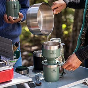 Stanley 10-09566-001 The Camp Pour Over Set, 12 ounces, Hammertone Green NA