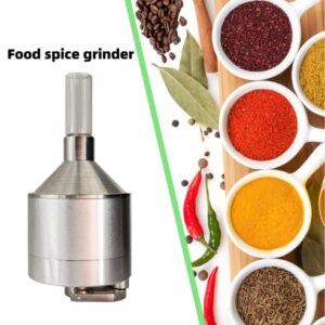 Kitchen Spice Grinder【Superfine Grinding】Pepper Grinder Set, Silver