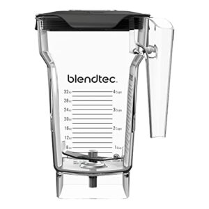 blendtec 75 oz fourside jar – four-sided blender jar compatible with most blendtec blenders – 32 oz blending capacity – clear