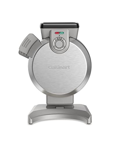 Mini Belgian Waffle Maker by Cuisinart, Vertical Mini Waffle Iron, Silver