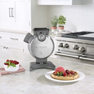 Mini Belgian Waffle Maker by Cuisinart, Vertical Mini Waffle Iron, Silver