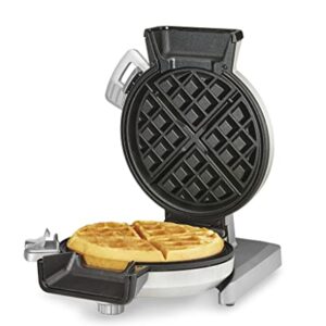 Mini Belgian Waffle Maker by Cuisinart, Vertical Mini Waffle Iron, Silver