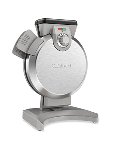 Mini Belgian Waffle Maker by Cuisinart, Vertical Mini Waffle Iron, Silver