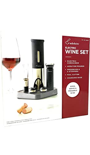 Rabbit Electric Wine Opener Set