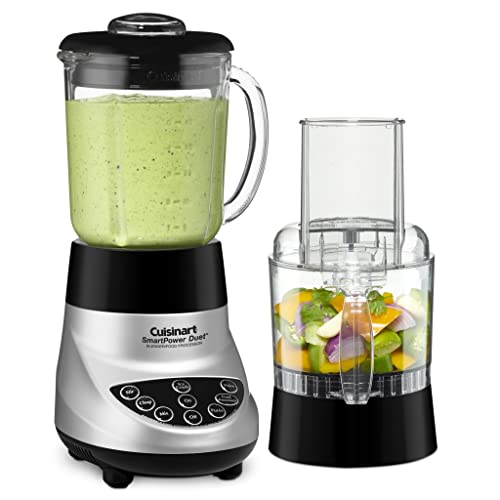 Cuisinart BFP-703BC Smart Power Duet Blender/Food Processor, Brushed Chrome, 3 cup, count of 6