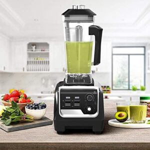 Professional Countertop Blender, Blender for kitchen Max 2200W High Power Home and Commercial Blender with Timer，Blender with Variable Speed for Frozen Fruit​, Crushing Ice, Veggies, Shakes and Smoothie 64 oz Container & 32000 RPM