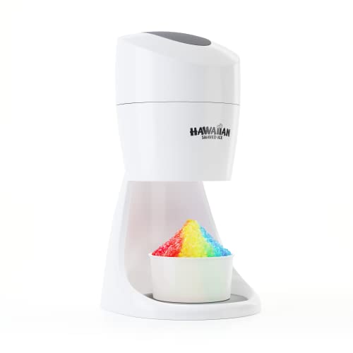 Hawaiian Shaved Ice S900A Shaved Ice and Snow Cone Machine with 3 Flavor Syrup Pack and Accessories