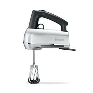 breville handy mix scraper hand mixer, silver, bhm800sil