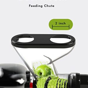 Slow Juicer Machines, SiFENE Cold Press Juicer, Dual Feed Chute Masticating Juicer, Juice Maker Extractor, Easy to Clean, Quiet Motor & Reverse Function, Brush& Recipes Included