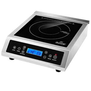 duxtop professional portable induction cooktop, commercial range countertop burner, 1800 watts induction burner with sensor touch and lcd screen, p961ls/bt-c35-d