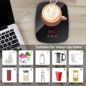 nicelucky Coffee Mug Warmer for Desk with Heating Function 25 Watt Electric Beverage Warmer with Adjustable Temperature 131℉/ 55℃or 167℉/ 75℃ (Without Mug)